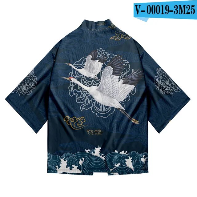 Кардиган Nifineo Самурайский журавль Полиэстер Unisex XS, hf-115