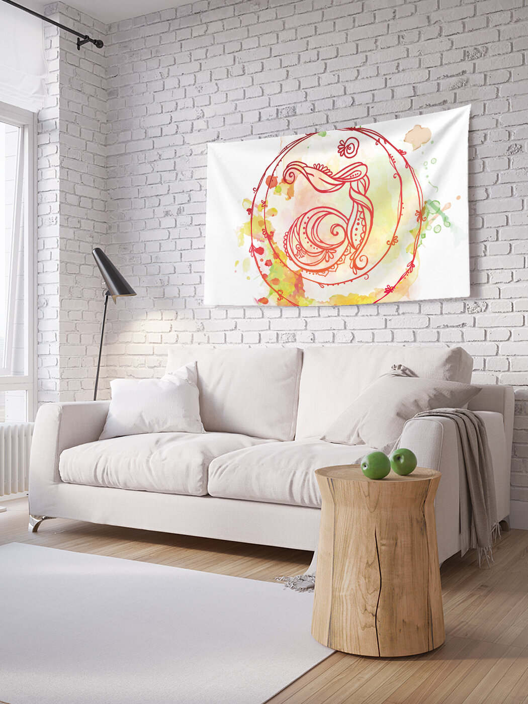 Фотопанно на стену горизонтальный постер 100х150 "Коронная чакра", JoyArty