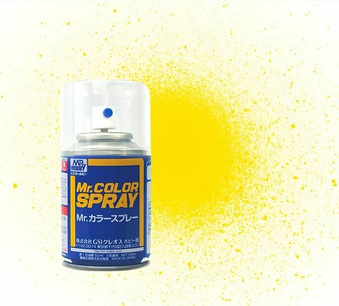 S 4 краска художественная в аэрозольных баллончиках т. м. MR.HOBBY 100мл YELLOW