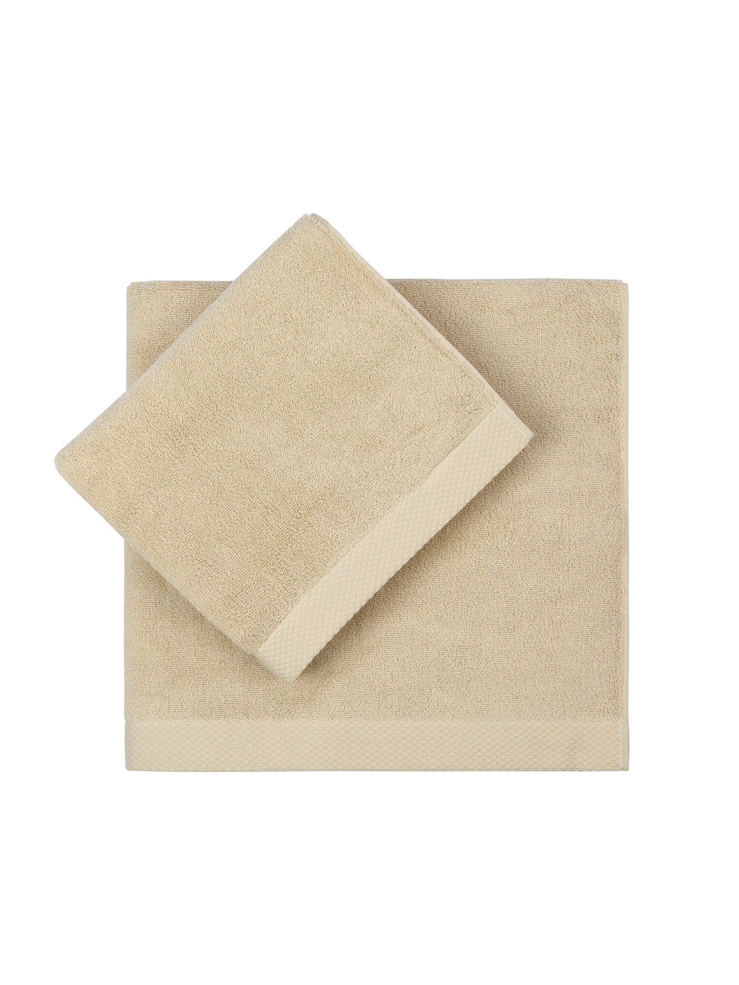 Набор полотенец Bolangde "Монохром", для ванны и душа, 50 х 90 см, 70 х 140 см, хлопок, светло-бежевый