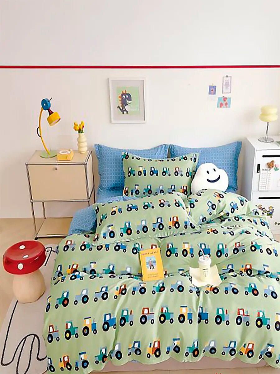 Комплект постельное белья Сатин 1,5 спальный 70*70