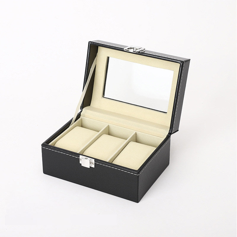 Коробка для хранения часов из натуральной кожи, 6 слот-ROMIKY