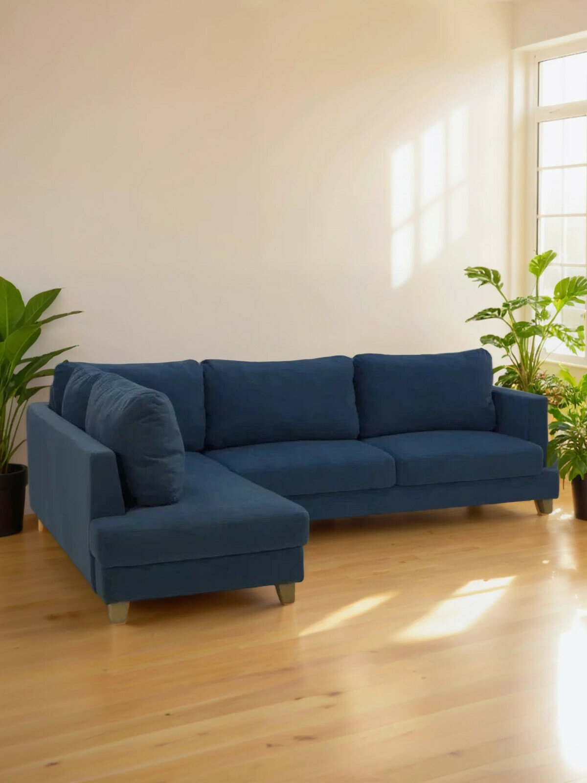 Угловой диван Плимут большой 300х221 см, велюровая обивка Vivaldi 14