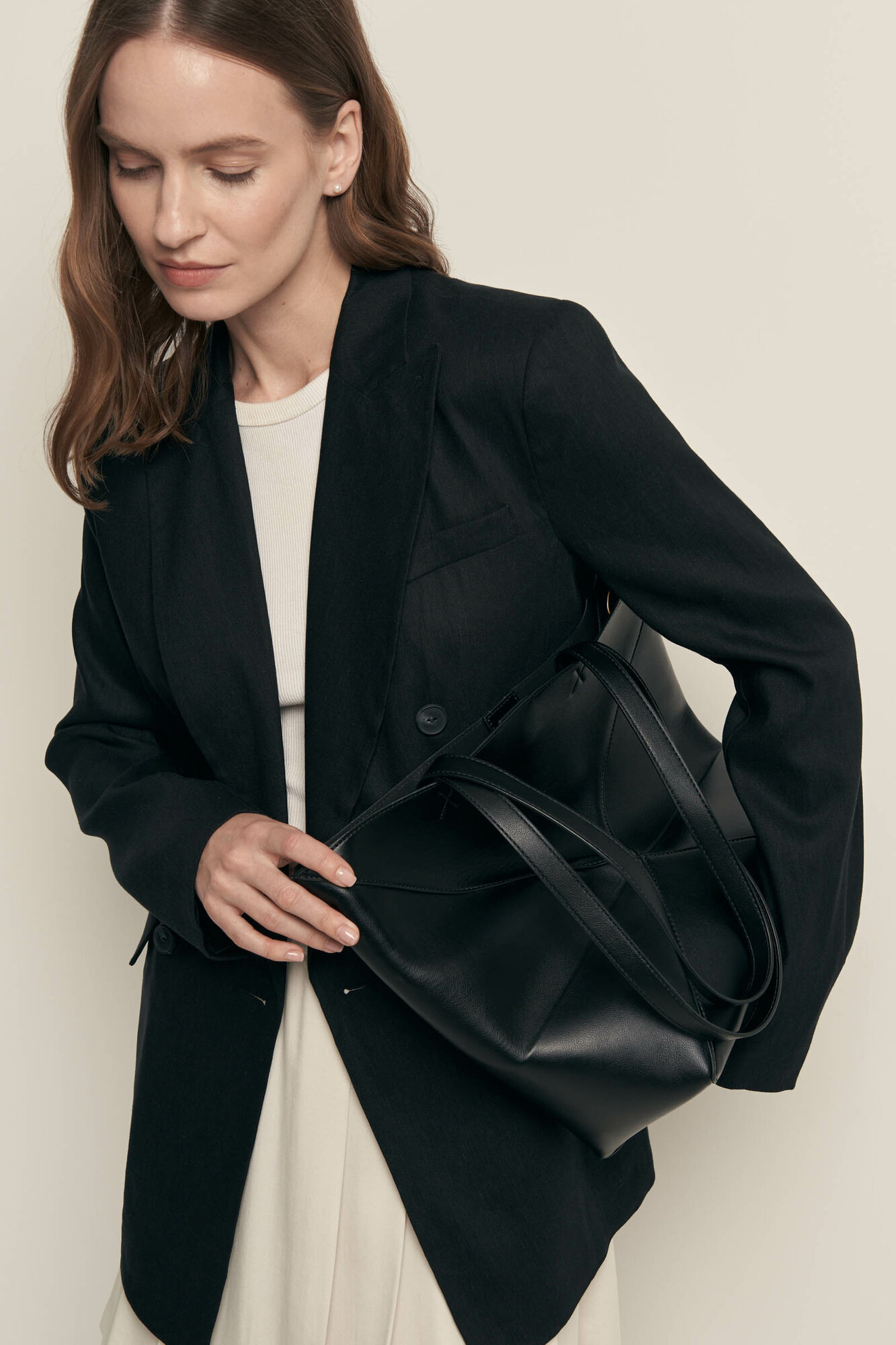 Пиджак двубортный с добавлением льна