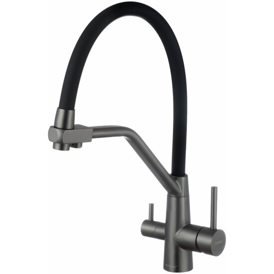 Смеситель для кухни Fmark с подключением к фильтру FS0662-Q01, графит