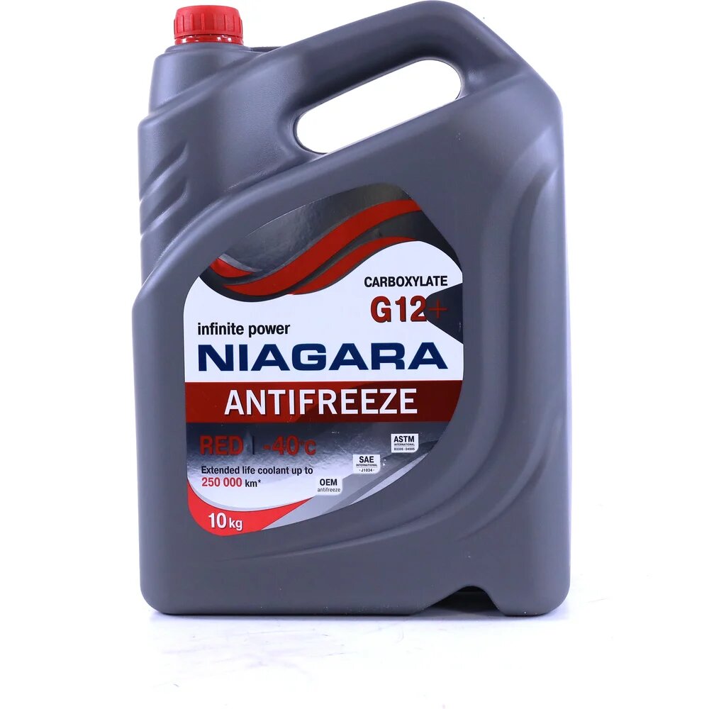 Охлаждающая жидкость NIAGARA Антифриз Ниагара G12+ карбоксилатный красный, 4985 В