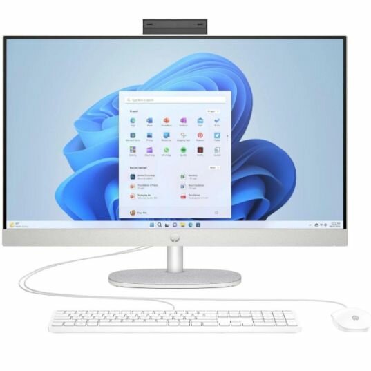27" Моноблок HP 27-cr1018ci (A13WPEA#UUQ) белый - 1920x1080, IPS, Intel Core Ultra 7 155U, ядра: 16 x 1,7 ГГц, 16 ГБ, SSD 512 ГБ, AMD Radeon RX Vega 8, Free Windows 10 Pro