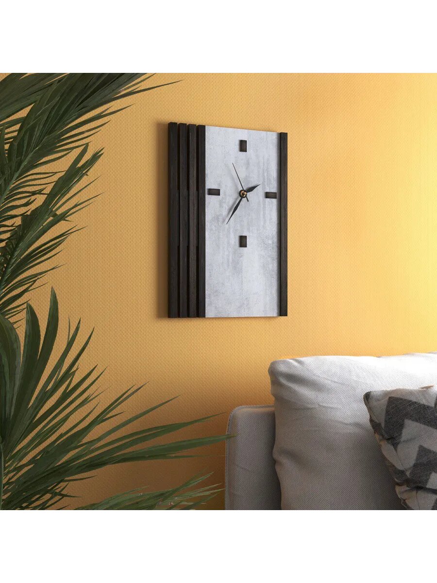 Часы настенные, отделка из массива натурального дерева ручной работы, часы стильные