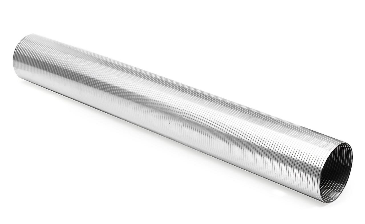 Гофра глушителя автомобильная D 130 L 1 метр Нержавеющая сталь 201