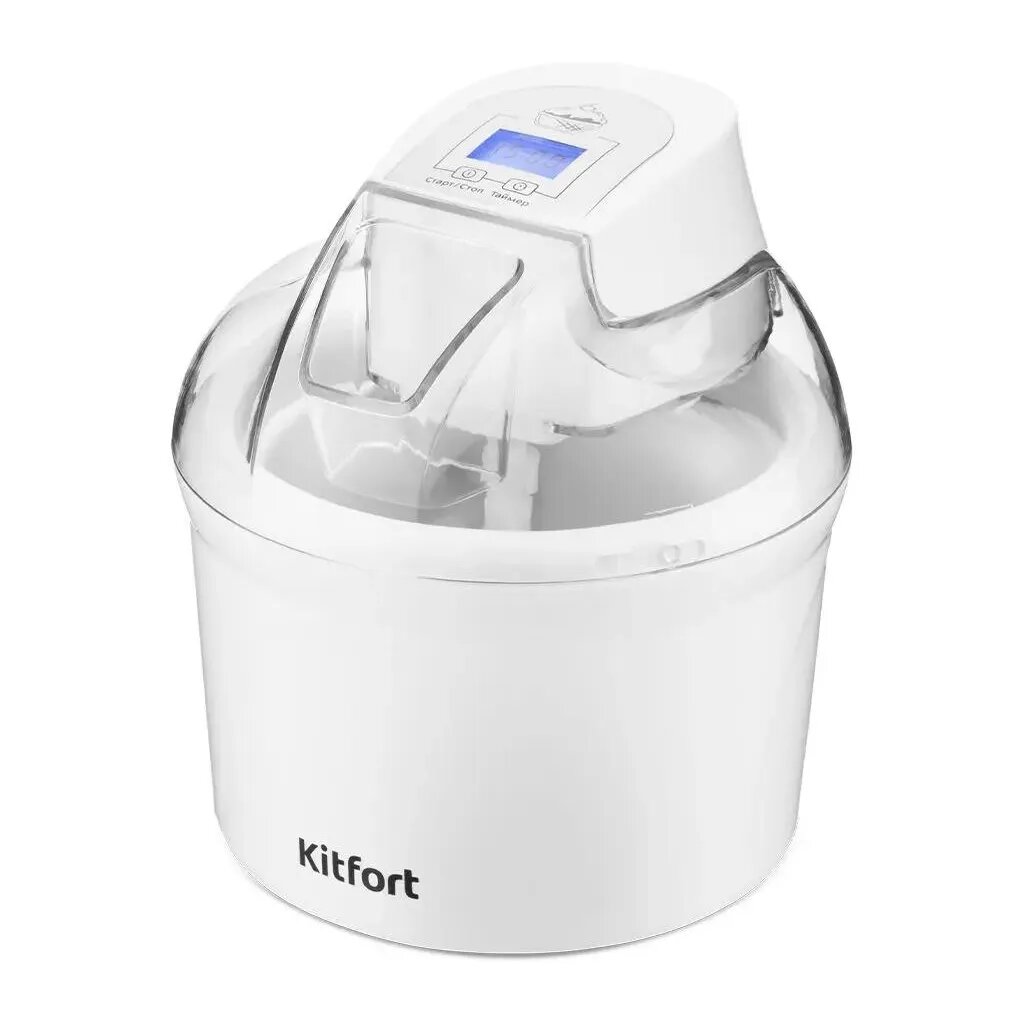 Мороженица KitFort КТ-1808, 12Вт, 1500мл, белый