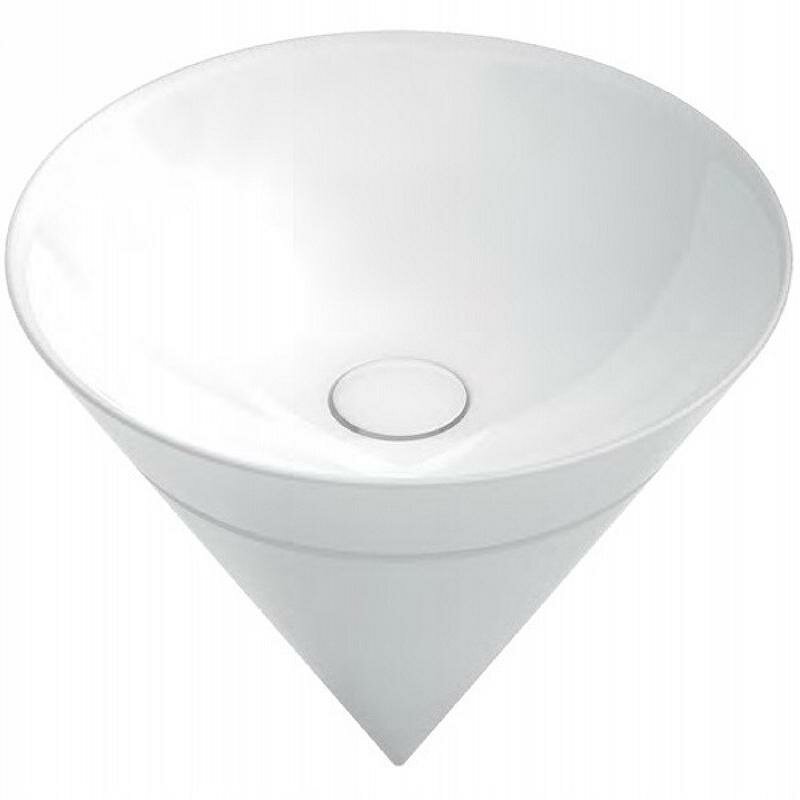 Раковина Kerama Marazzi Cono 44 CO. wbi.44 Белая глянцевая, керамика, полувстраиваемая