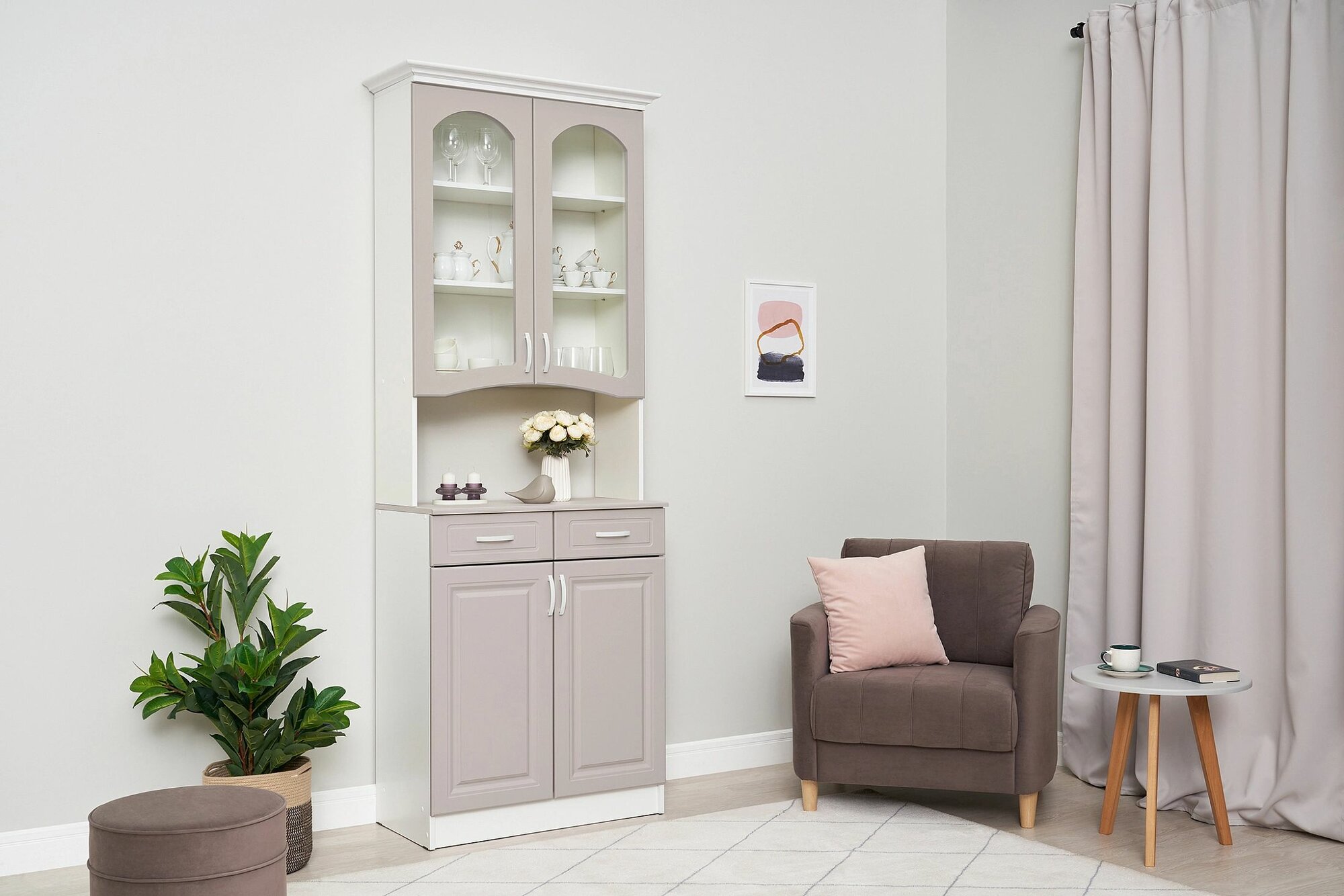 Буфет 2-х створчатый Констанция (Мускат)