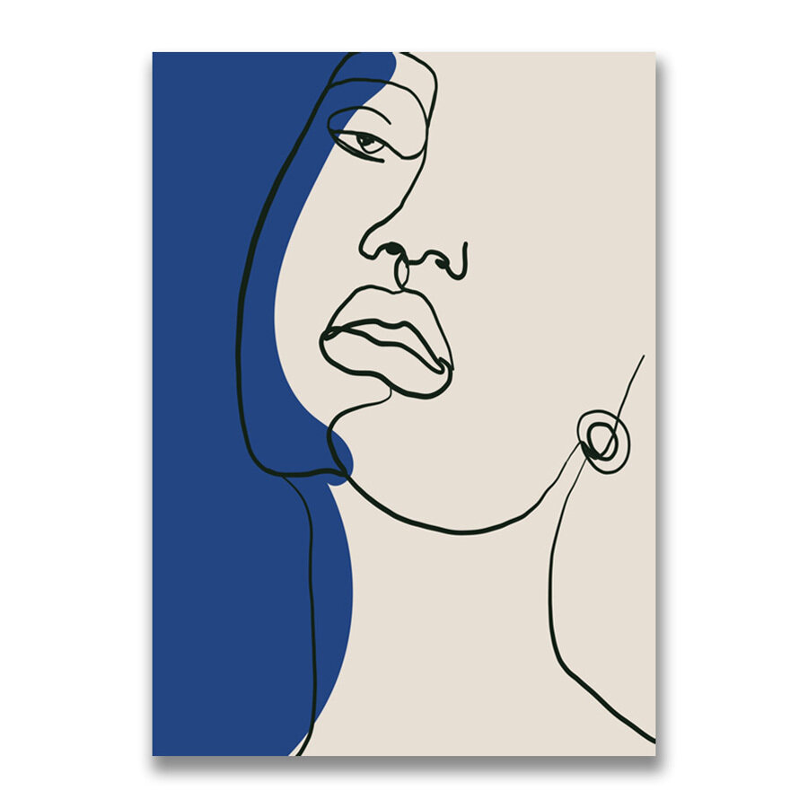 Картина на холсте Силуэт №3, 50х70 см