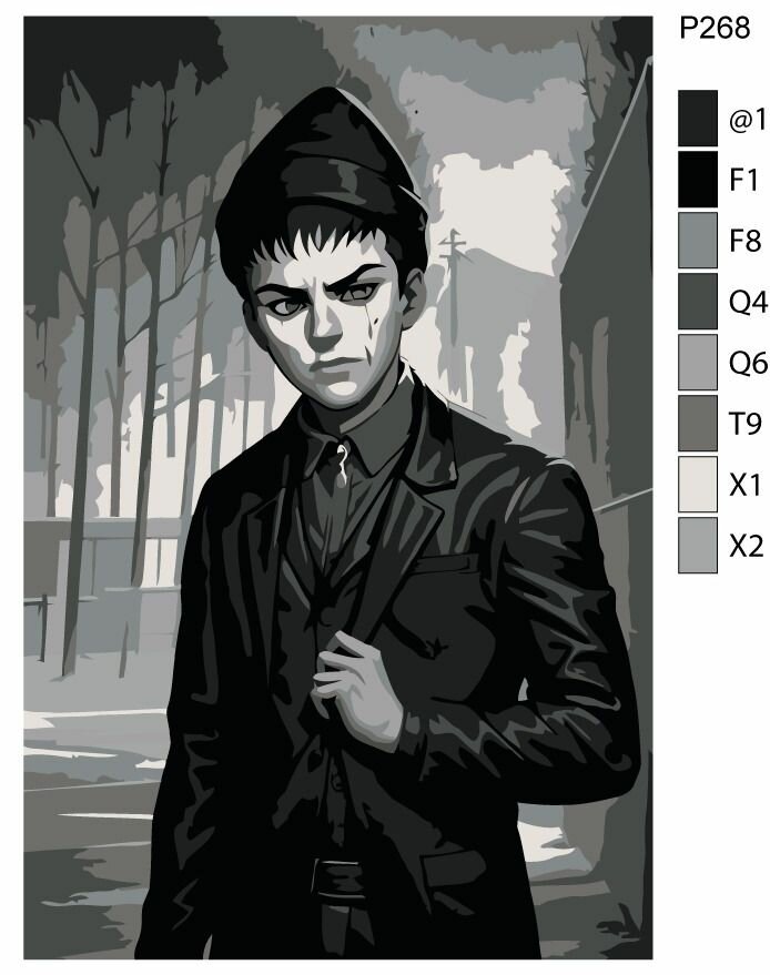 Детская картина по номерам P268 "Игра Tiny Bunny (Зайчик). Рома Пятифанов" 20x30