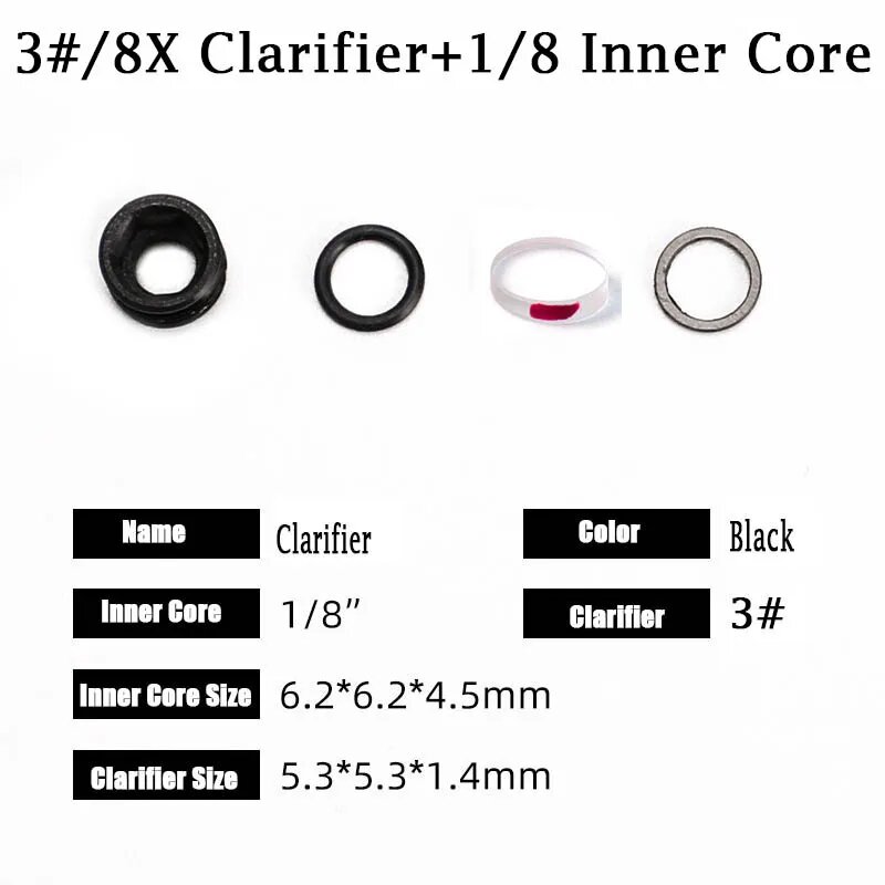 Прицел для лука Clarifier 3#/8X, 1/8 Inner Core, черный