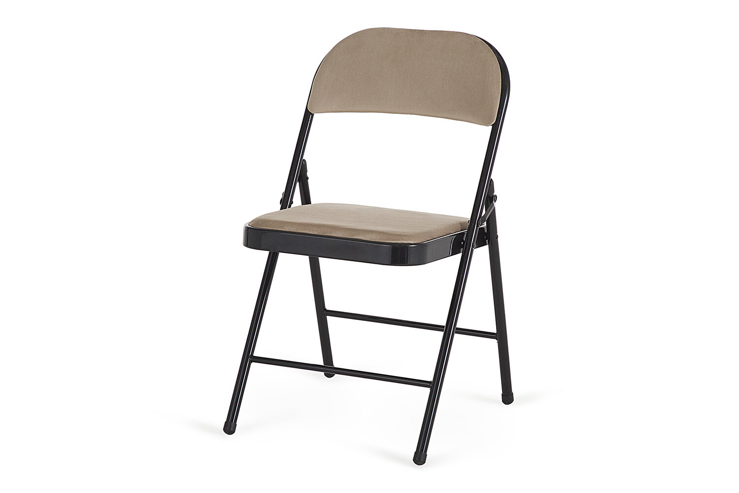 Стул складной Hoff Otto 45х79,5х46 см, обивка вельвет, цвет коричневый, чёрный