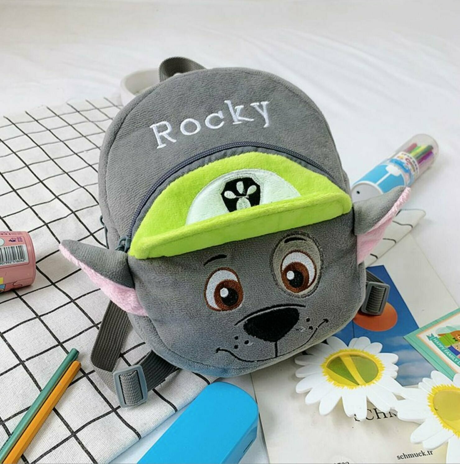Рюкзак с собачкой для детей 3-6 лет, мягкий рюкзак для детского сада