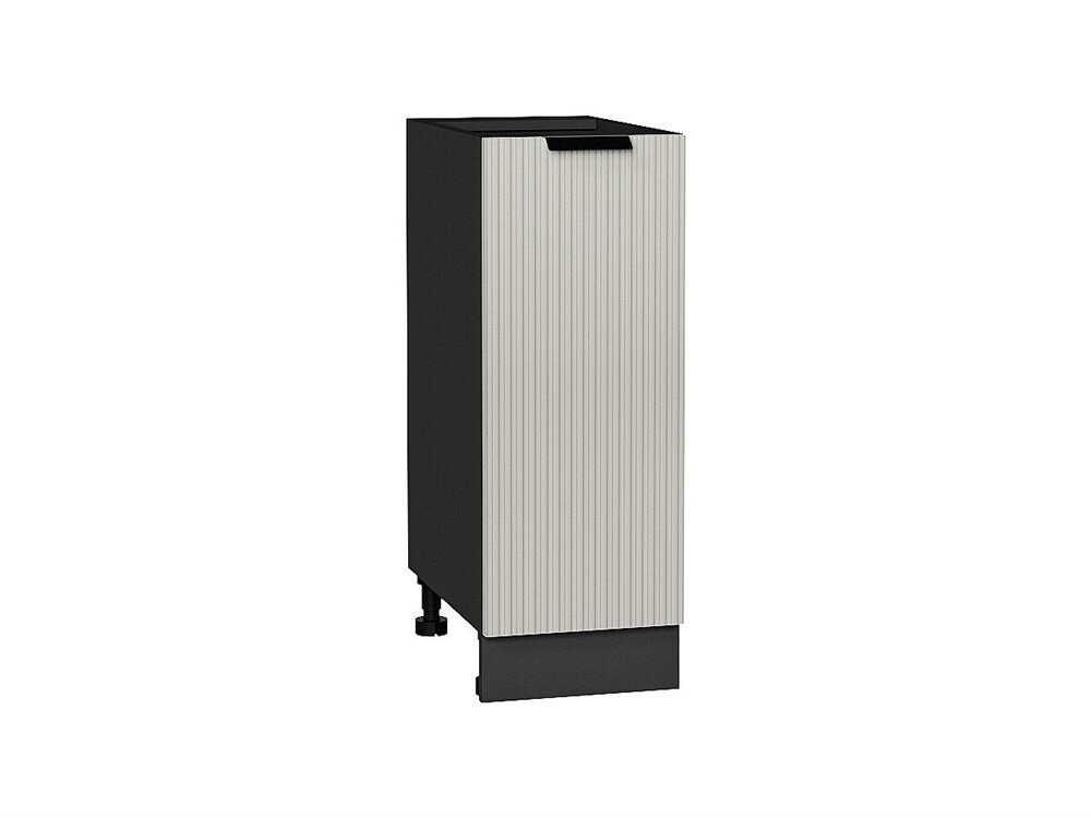 VVT Шкаф нижний с 1-ой дверцей Евро Лайн Graphite, Агат, 300 В*Ш*Г 816*300*478, фасад МДФ Агат, корпус Graphite Агат