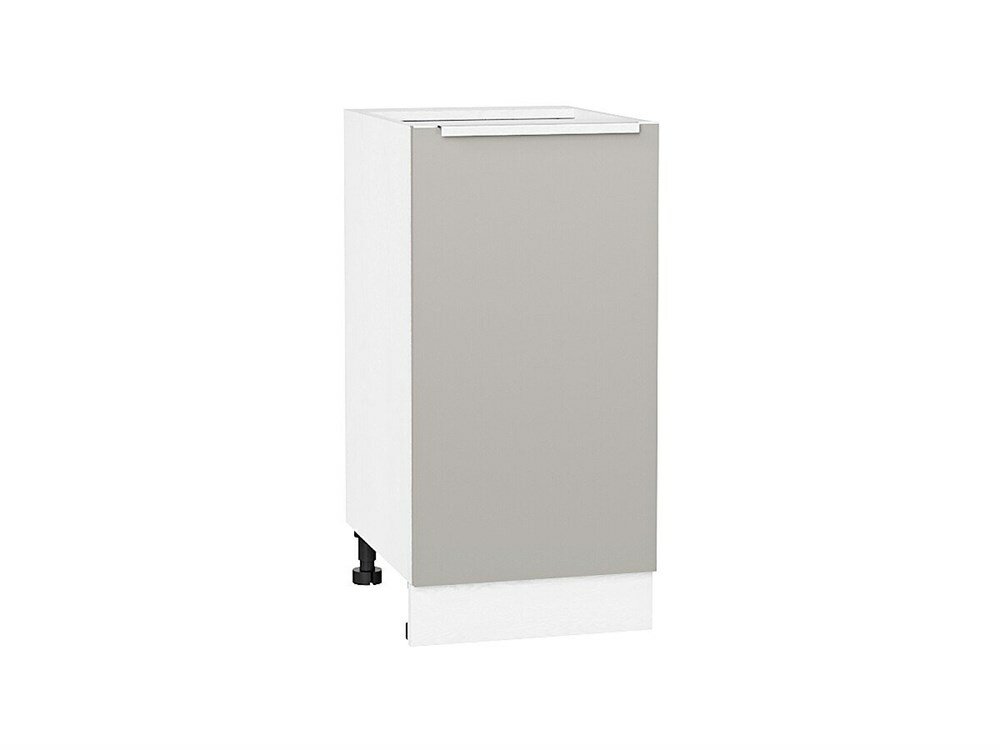 VVT Шкаф нижний с 1-ой дверцей Фьюжн Белый, Silky Light Grey, 400