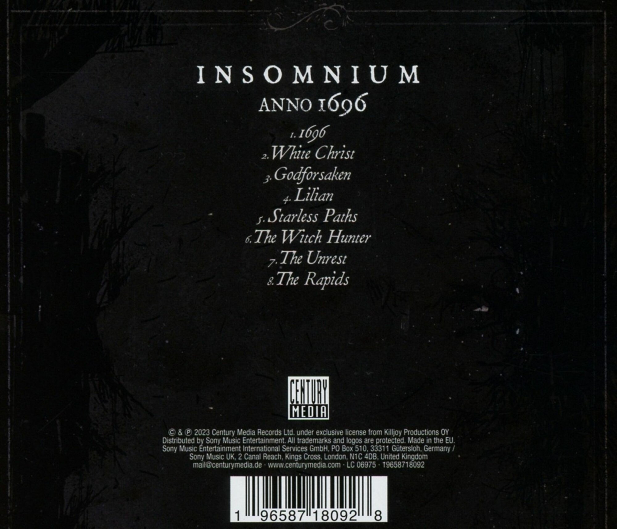 Диск Insomnium - Anno 1696 (1 CD) — фото 1