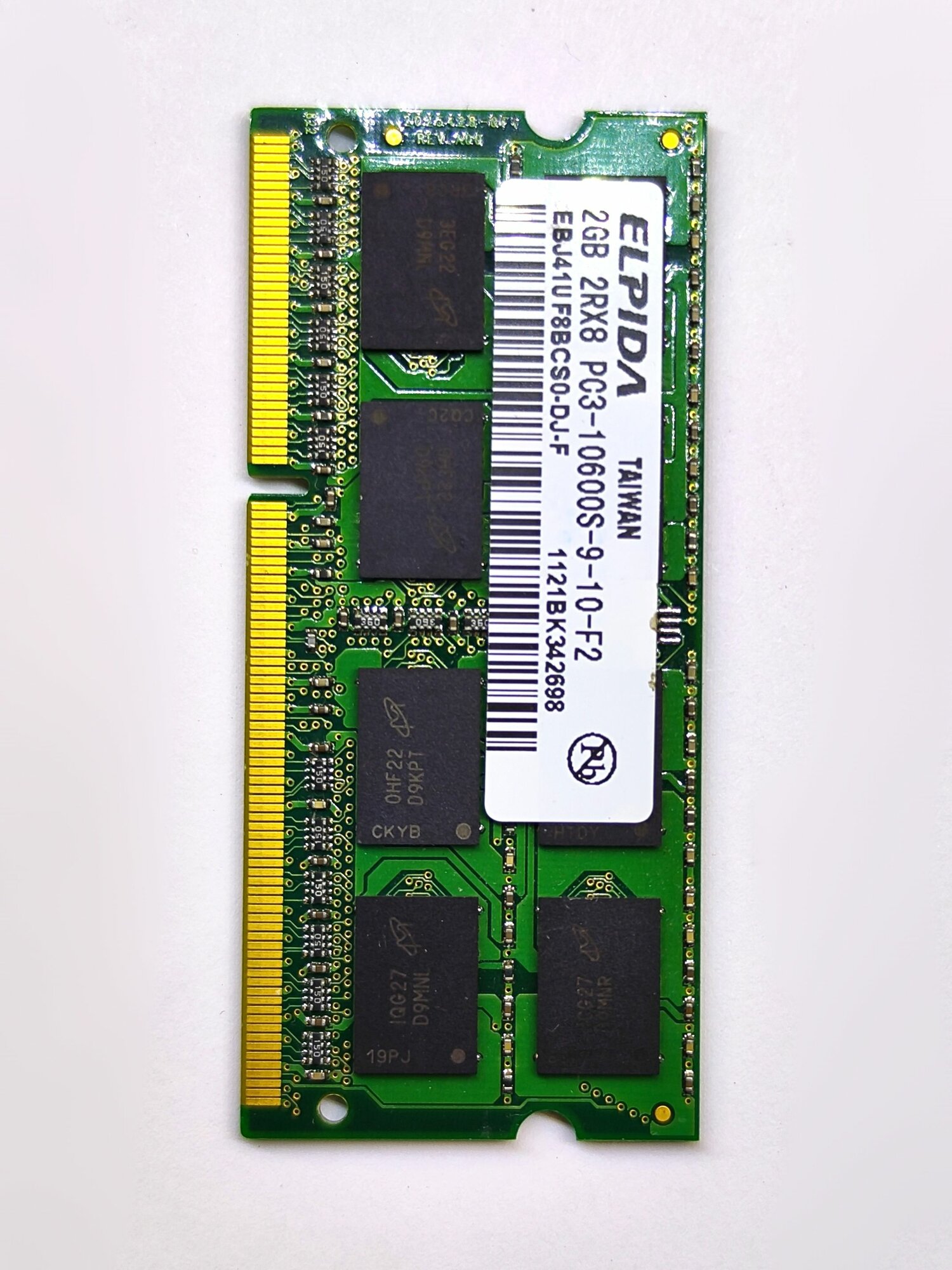 Оперативная память для ноутбука ELPIDA DDR3 2GB-1066 PC3-10600S-9-10-F2