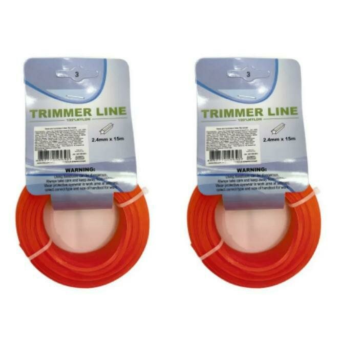 Trimmerline Леска для триммера Звезда, 2.4 мм, 15 м, 2 шт