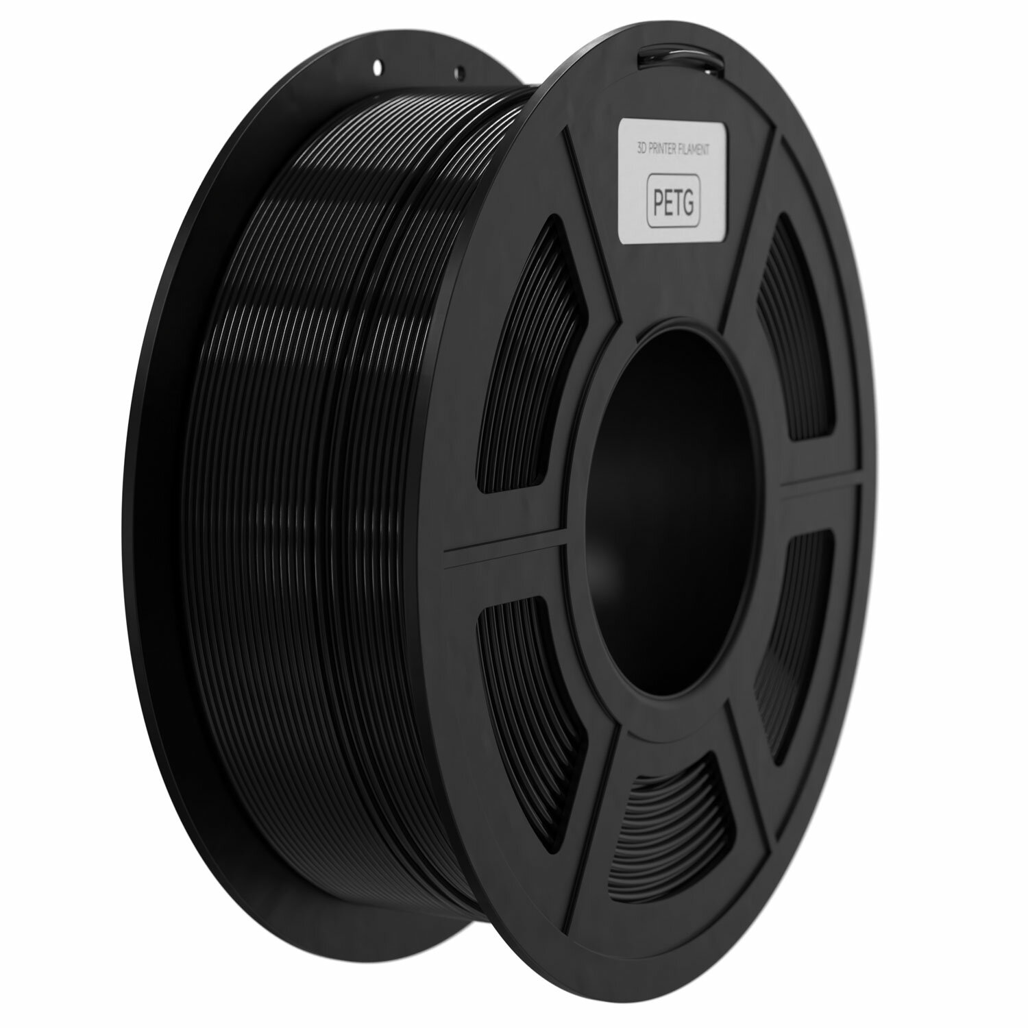 3D-принтер с нитью PETG 1,75 мм, 1 кг (2,2 фунта) Печать с повышенной прочностью, совместимая с большинством FDM-принтеров neptune 2/3 / Ender 3 и более, точность размеров + /- 0,02 мм - черный