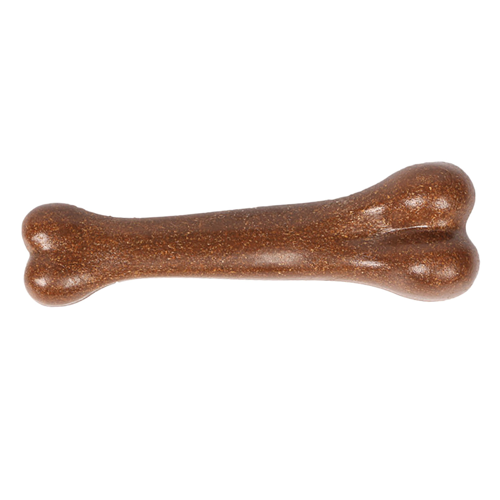 Жевательная игрушка в форме кости, аромат говядины, устойчивая к разрыву, прочная, имитация, интерактивная жевательная игрушка для собак, коричневый цвет