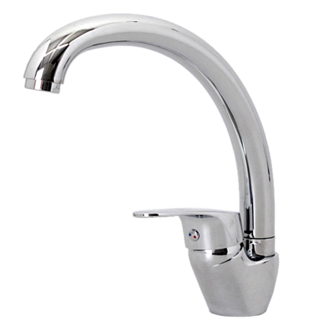 Milardo Meal однозахватный кухонный смеситель с поворотным изливом для кухни, практичный вид