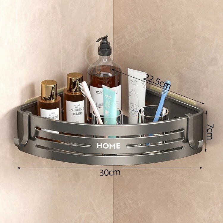 Треугольная стойка для туалета в ванной комнате, полка для унитаза, настенная полка без перфорации, настенный стеллаж