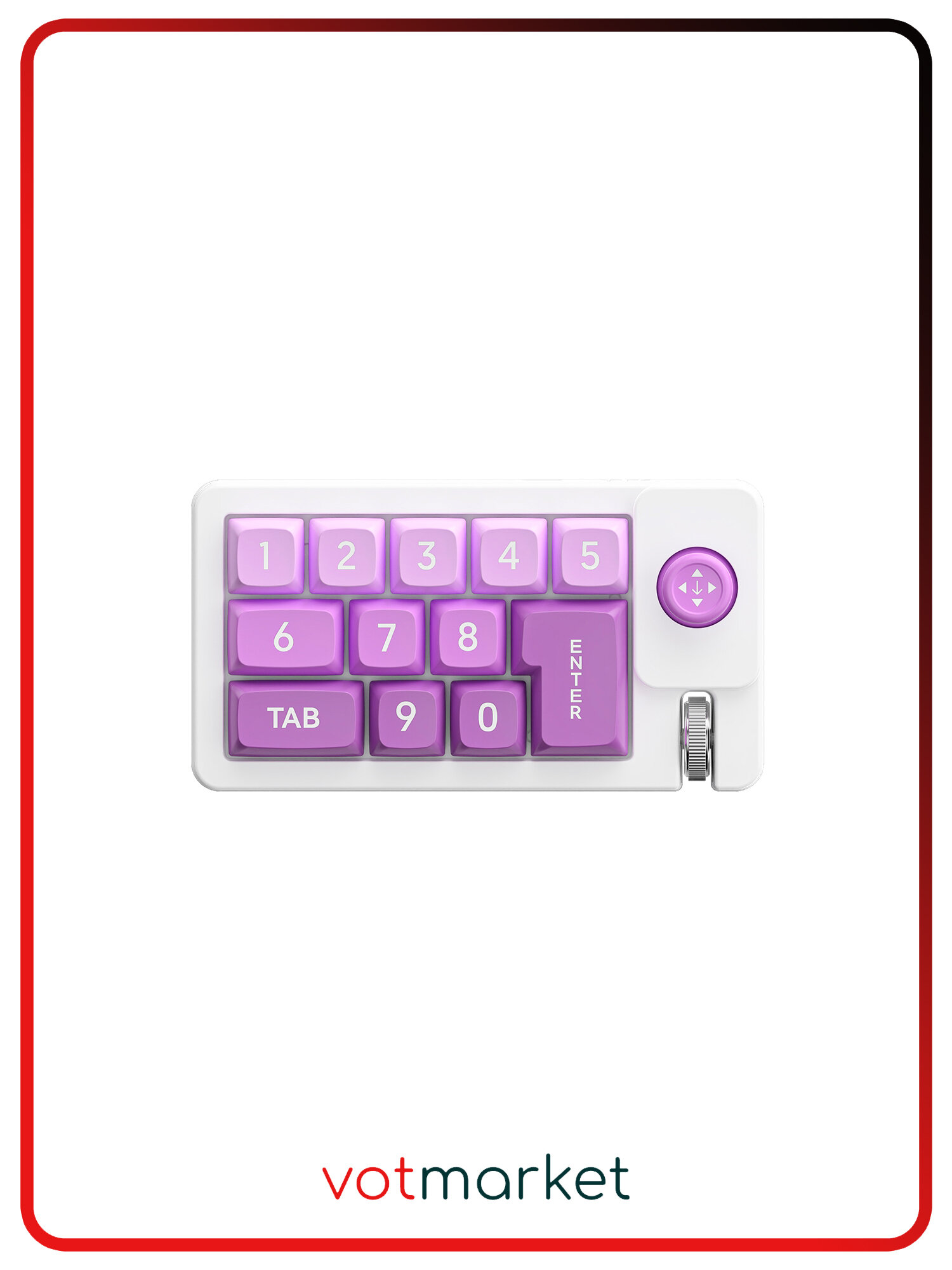 Мини клавиатура для ритм-игр и записи макросов VOROTEX K13 Long Hua Purple Switch