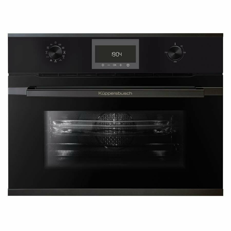 Компактный духовой шкаф с микроволнами Kuppersbusch CBM 6330.0 S2 Black Chrome
