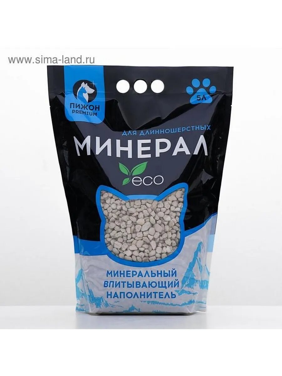 Наполнитель минеральный впитывающий "Пижон Premium", для дли