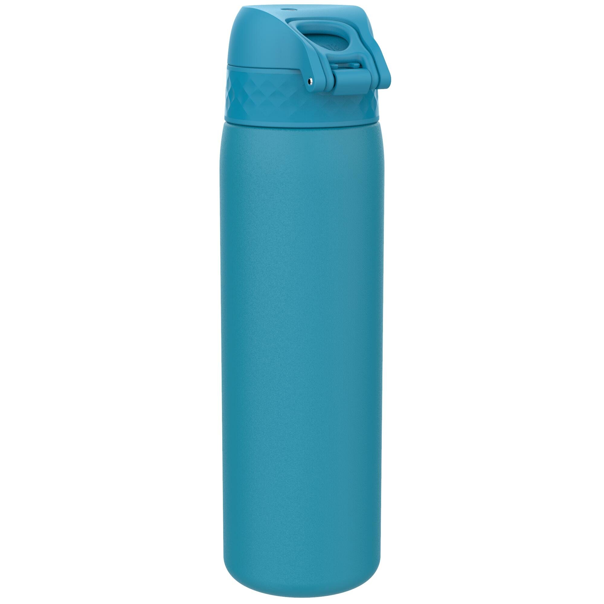 Decathlon Бутылка для воды, спортивная ION8 Single Wall 600 мл, с защитой от протечек, синяя