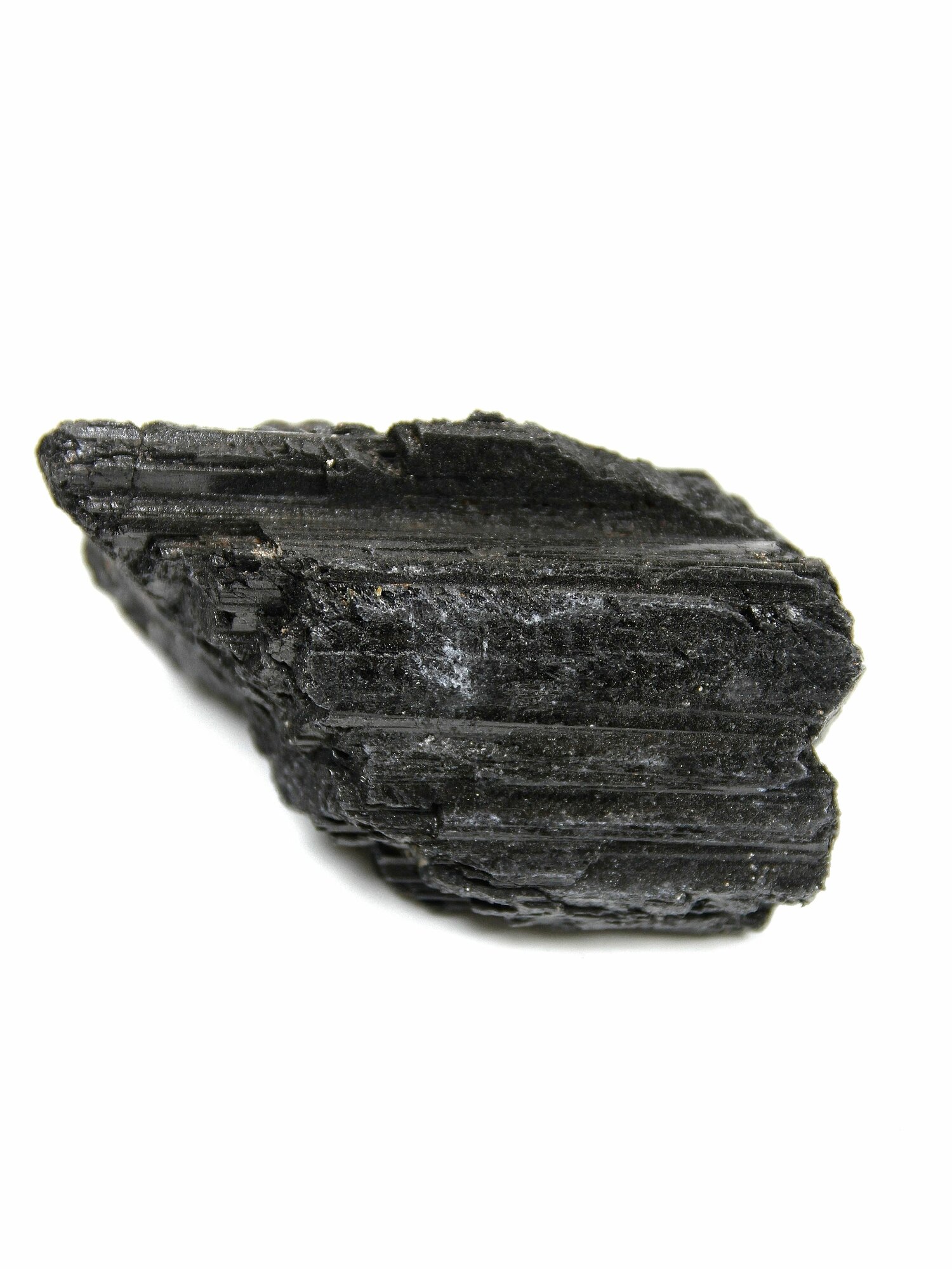 Черный турмалин (Шерл) - 5-6 см, 95-105 гр, натуральный камень, колотый, необработанный, 1 шт - для декора, поделок, бижутерии