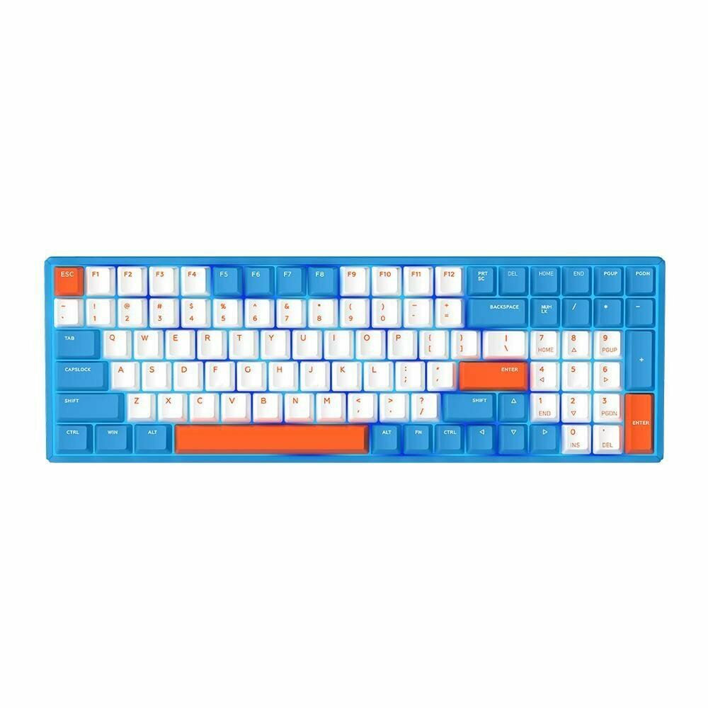 Беспроводная механическая многорежимная клавиатура XIAOMI IQUNIX F96 RGB, Blue