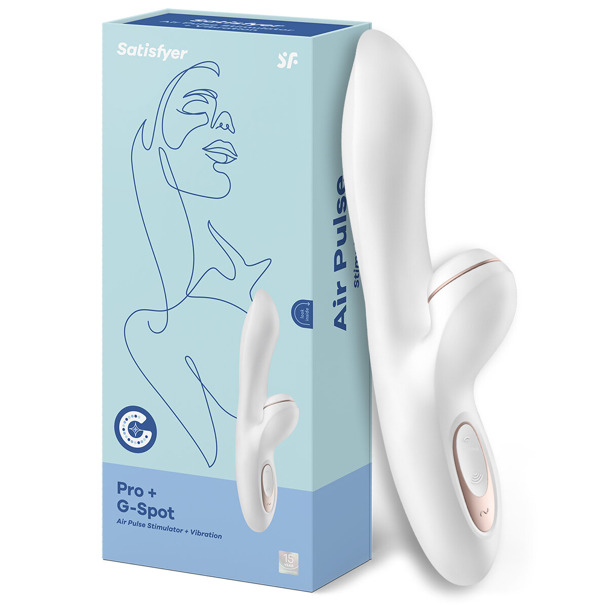 Вибромассажер с вакуумно-волновой клиторальной стимуляцией Satisfyer Pro G-Spot Rabbit Сатисфаер