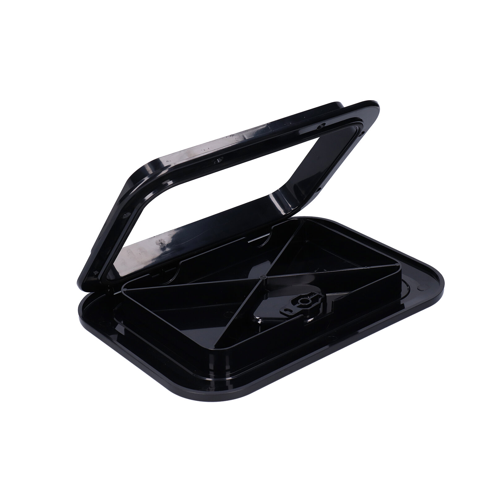 Морская лодочная палуба доступа к инспекции люка ультрафиолетовое устойчивое черное 14,75x10,6 дюйма