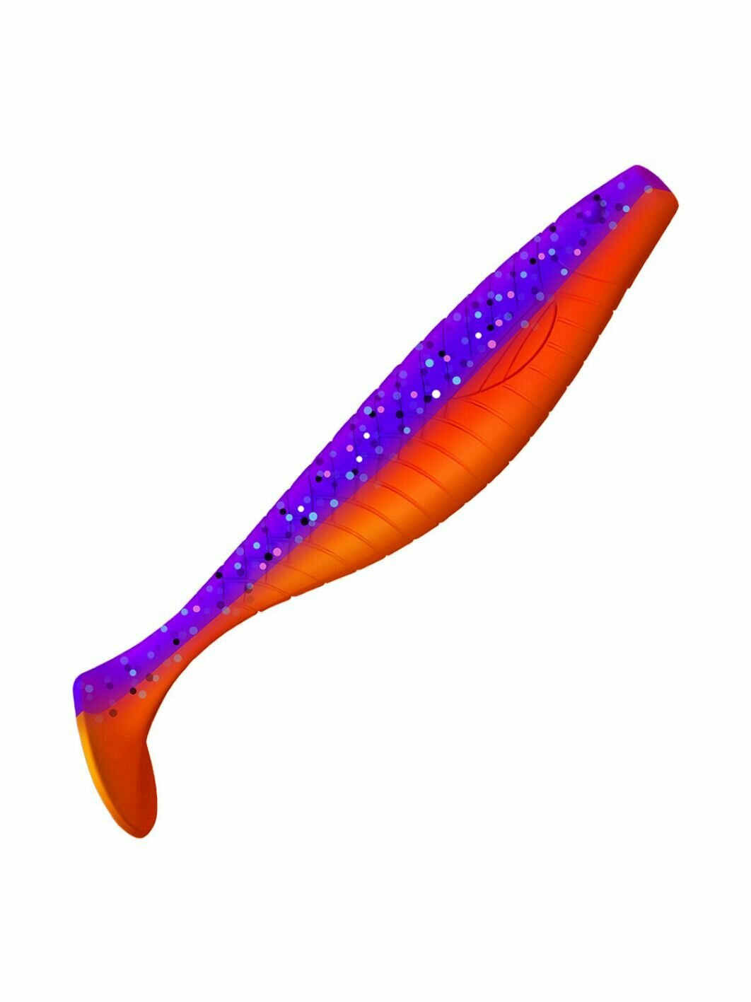 Приманка ZUB-PROVOCATOR 145 мм, (5,7")-5 шт, (цвет 021) фиолетовый верх -красный низ