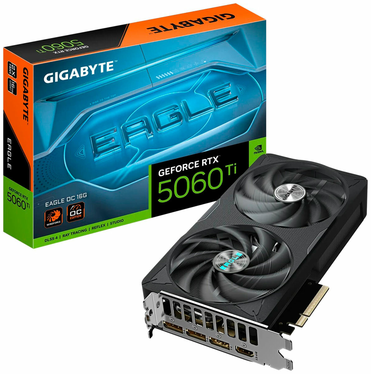 Видеокарта Gigabyte GeForce RTX 5060 Ti EAGLE OC 16GB (GV-N506TEAGLE OC-16GD)