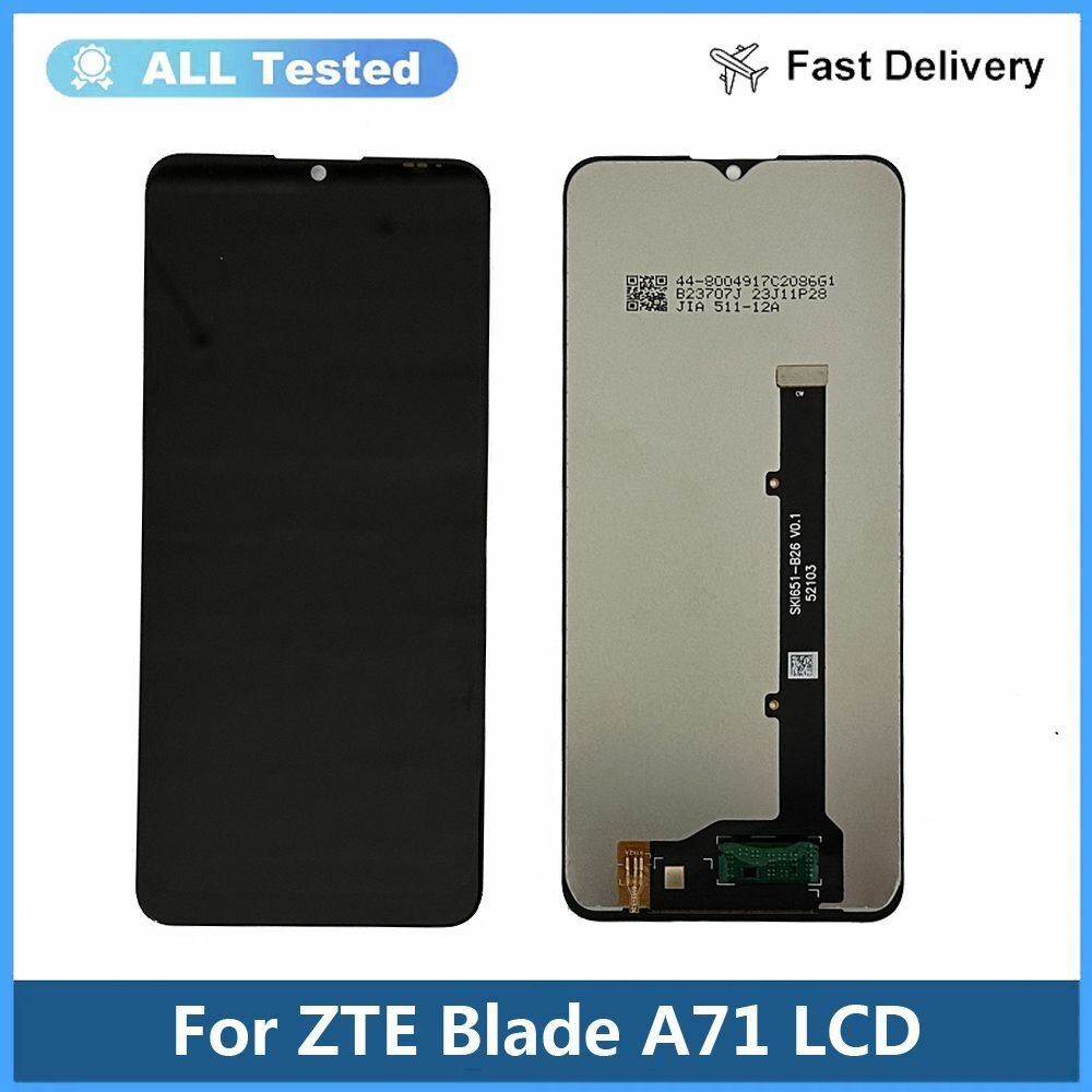 Дисплей для ZTE Blade A71 ; дисплей в сборе с сенсорным экраном; черный ; содержать инструментов