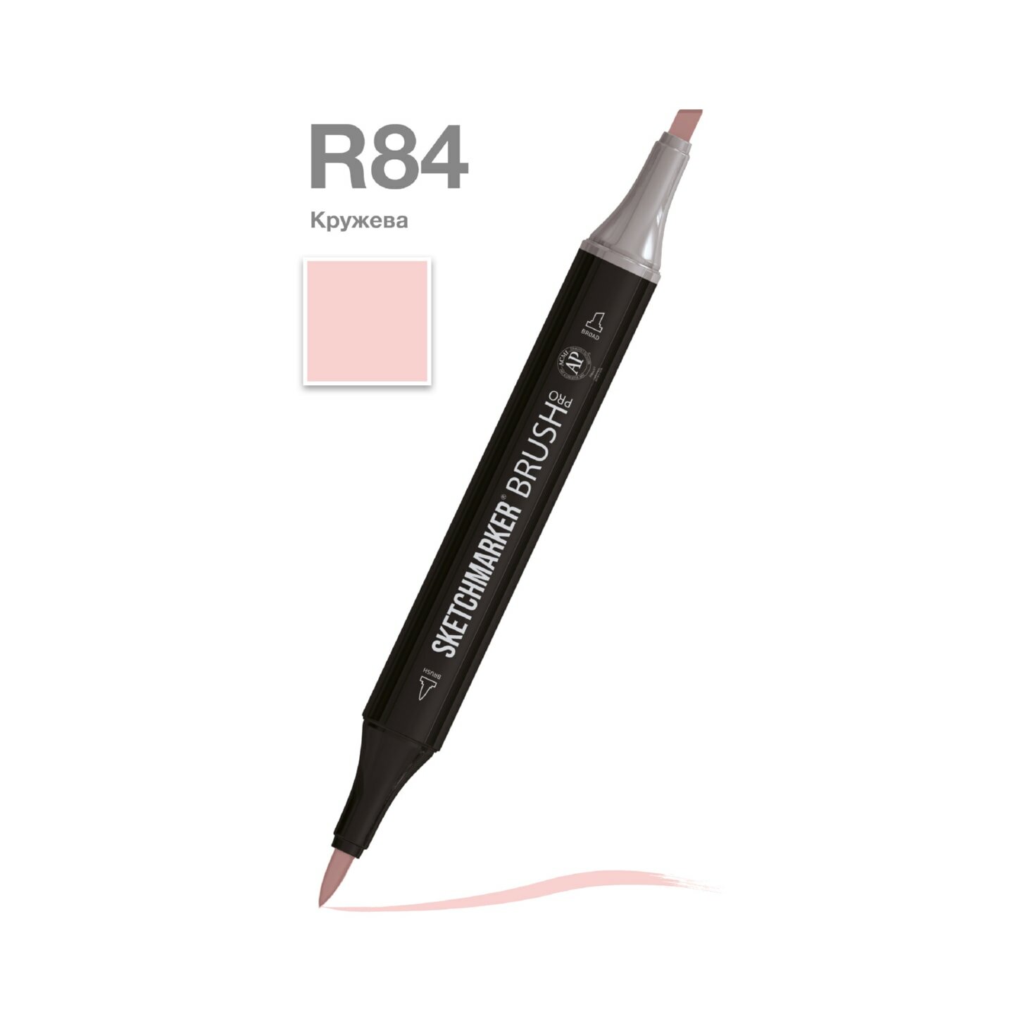 Маркер BRUSH PRO на спирт. основе два пера цв.№R84 кружева