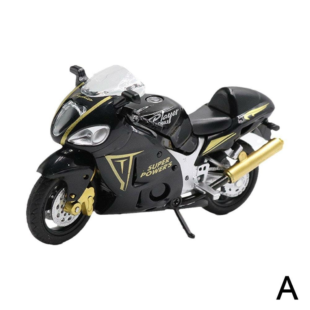 Модель мотоцикла коллекционная с подножкой 1:18/ игрушка для мальчиков, игрушечный транспорт, мото