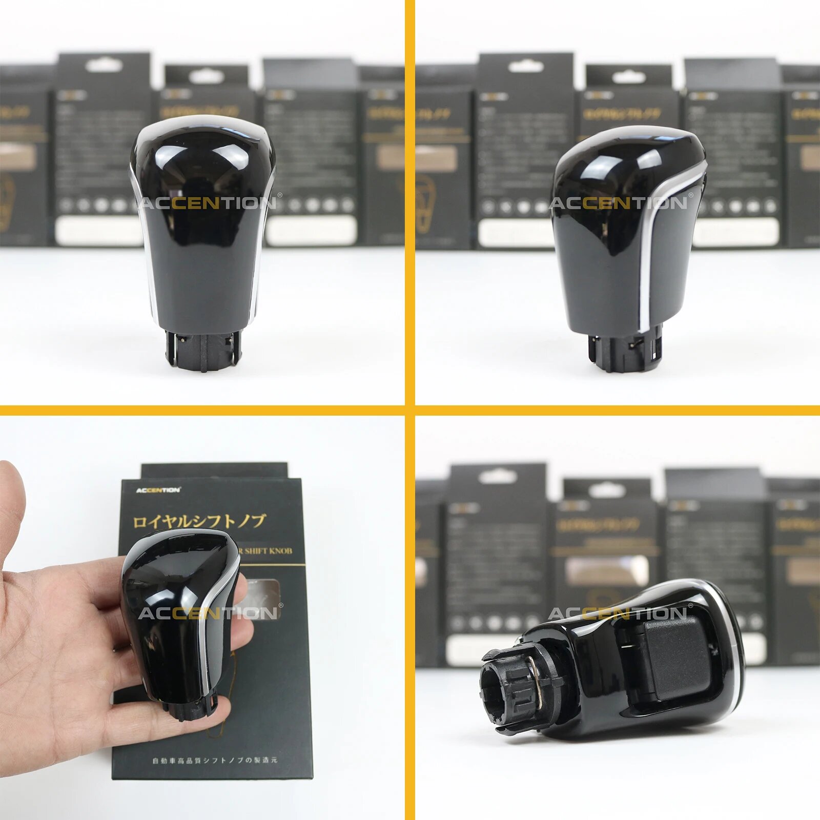 Черная кожаная ручка переключения передач для Toyota Corolla Levin Camry 2018-2021 XV70 V70 01