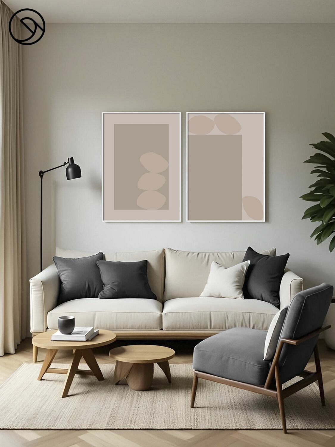 Набор постеров в рамках 50х70 Postermarkt, №13