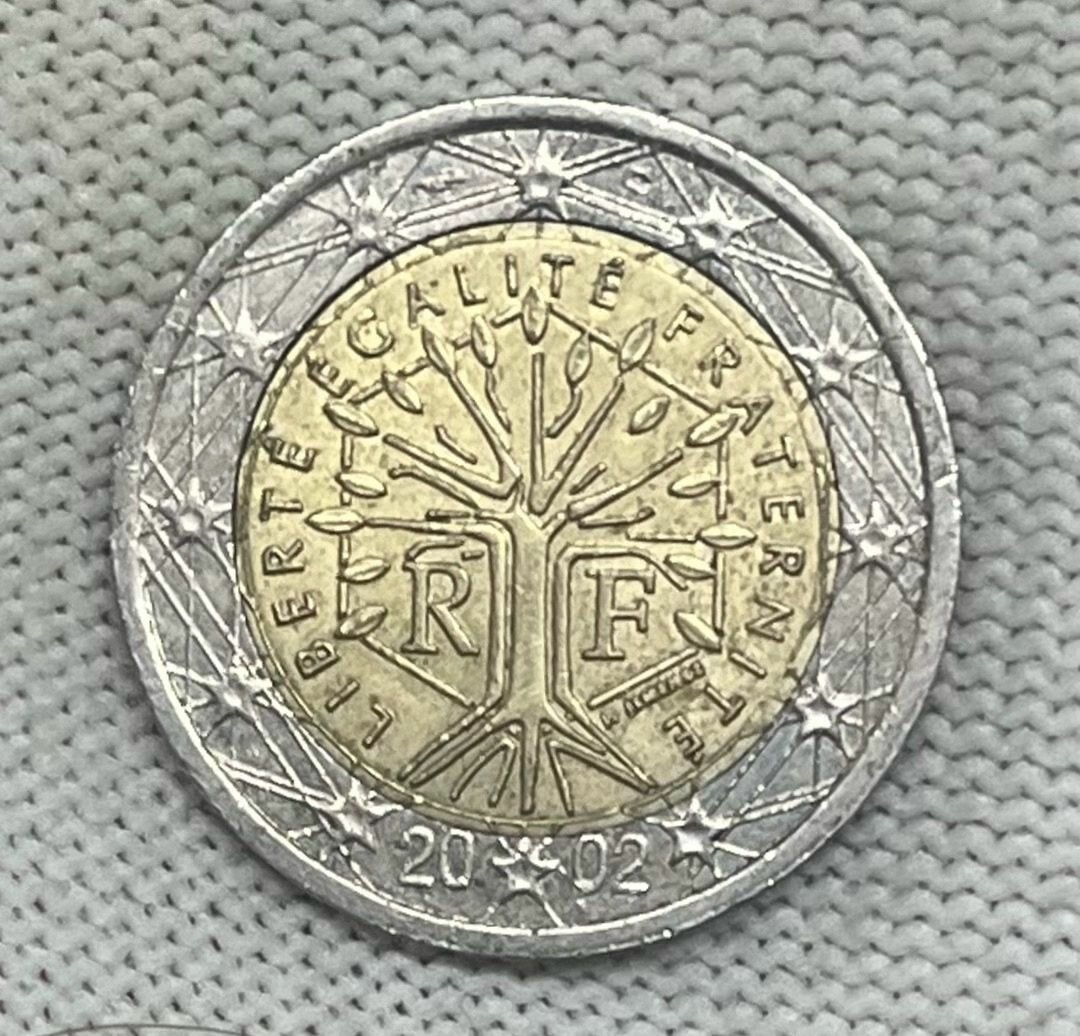 Франция 2 евро 1999-2002 Года