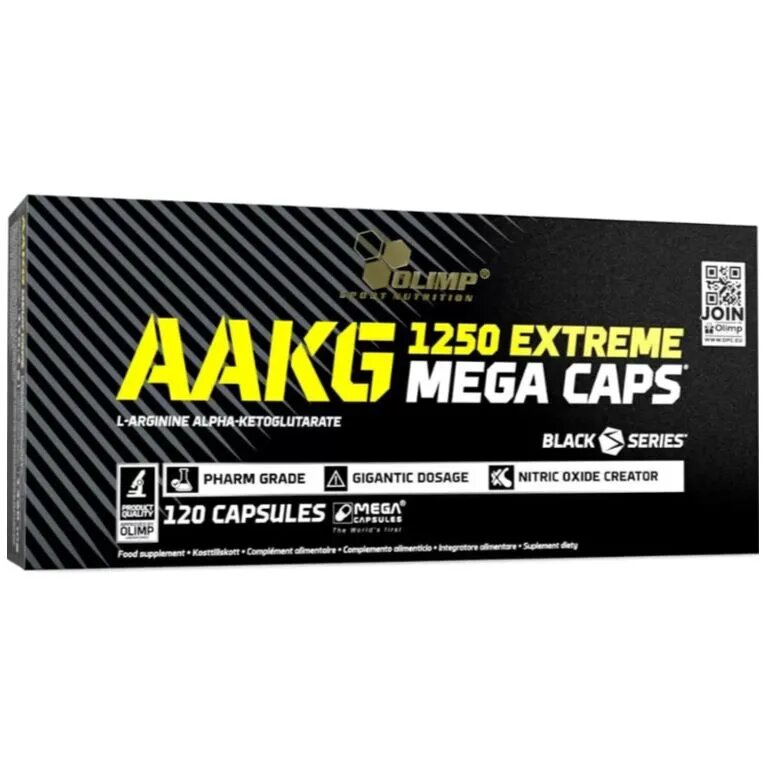 Olimp AAKG 1250 Mega Caps Extreme 120 капсул