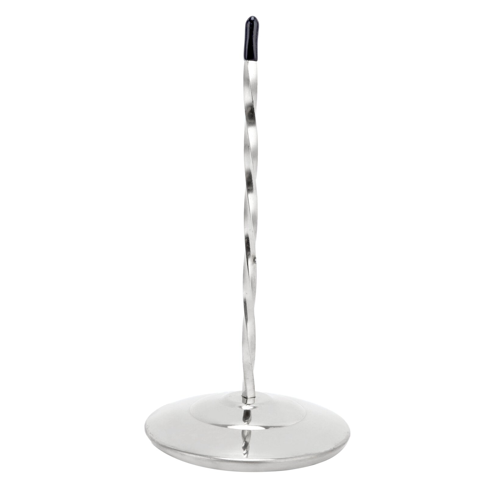 Держатель получения счетов с загущенной из нержавеющей стали круглый дно беспрепятственный шип билетов для ресторанов кухни (серебряный винтовый стержень)