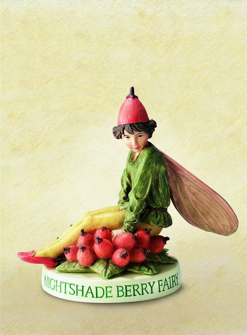 Фигурка декоративная, цветочная фея "Красавка беладонна" #217232 Fiebiger Floristik 8.5 см