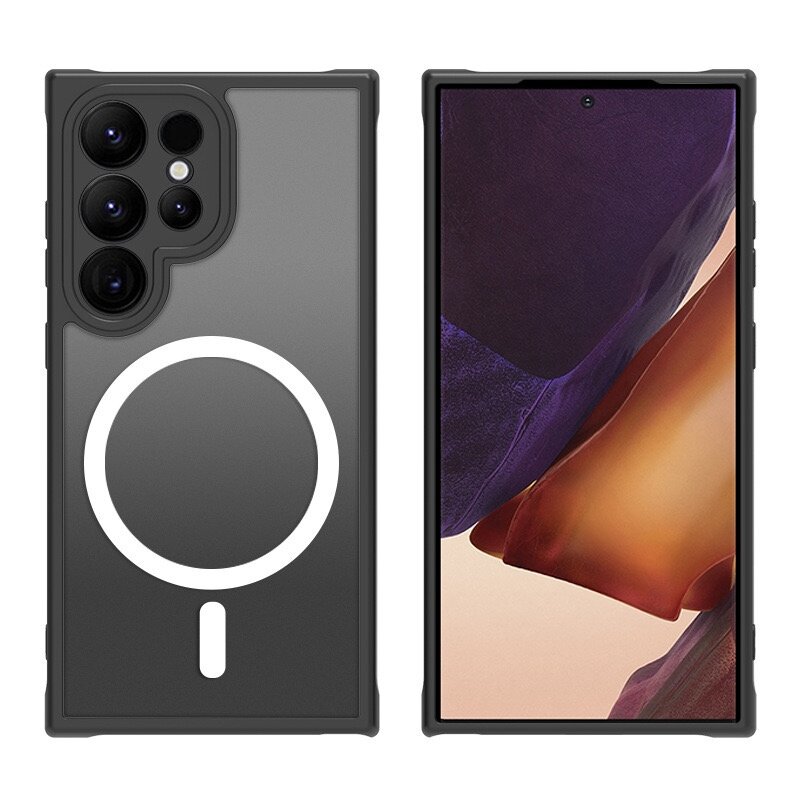 Чехол Creative Case для Samsung S25 Ultra (Самсунг С25 ультра) магнитный, совместимый с MagSafe, противоударный